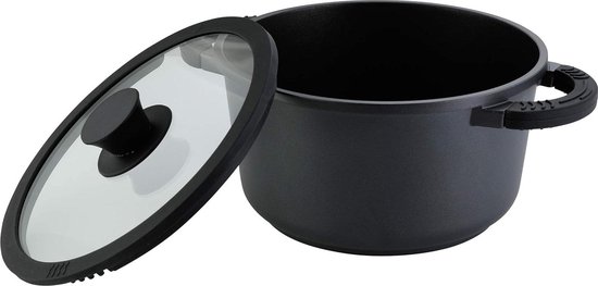Blackline gegoten aluminium pot gietijzer - Ø ca. 20 cm - kookpot met ...
