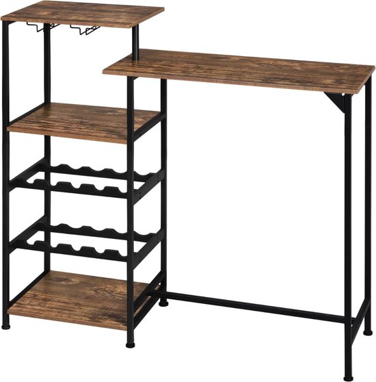 Goodivery - Barmeubilair - Statafel en Bistrotafel, met 4 Planken, 2 ...