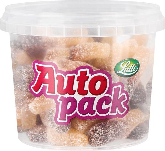 Lutti Autopack Sour Cola - zure colaflesjes snoep 12x190g - snoeppotje ...