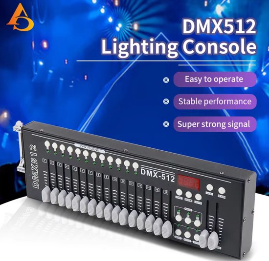 Controller Dmx 512 -16 kanalen naast elkaar - Party- Lighting console- Disco light... | bol