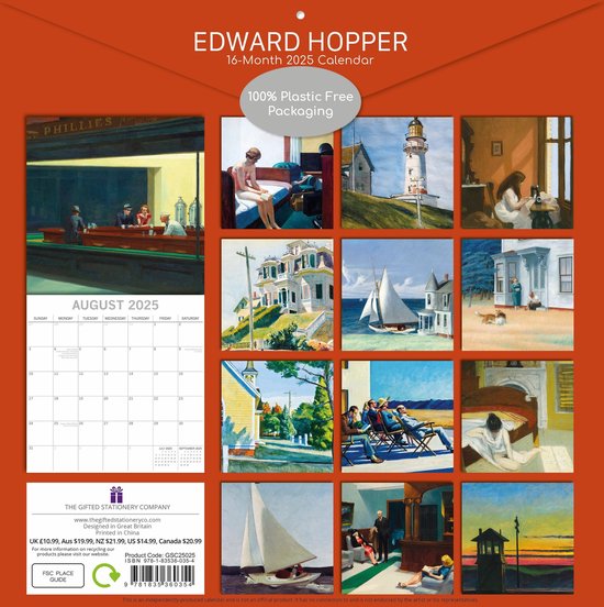 Edward Hopper Kalender 2025 | bol