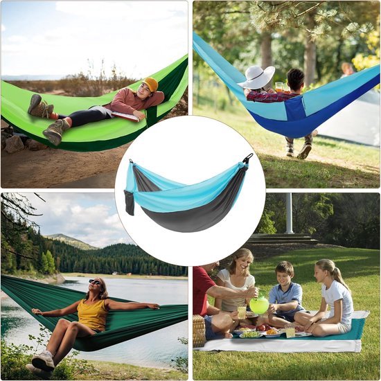 Outdoor hangmat, campinghangmatten, reishangmat, 270 x 140 cm ...