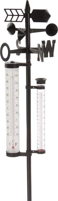Bellatio design Regenmeter weerstation - thermometer - windwijzer ...