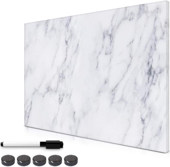 Magnetisch memobord 60 x 40 cm - Met magneten en marker - Voor aan de ...