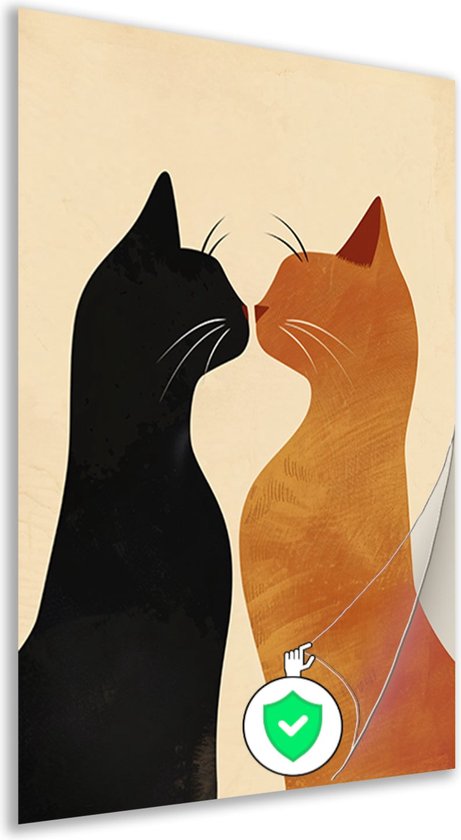 Katten muurdecoratie - Dieren poster - Posters Liefde - Muurdecoratie ...