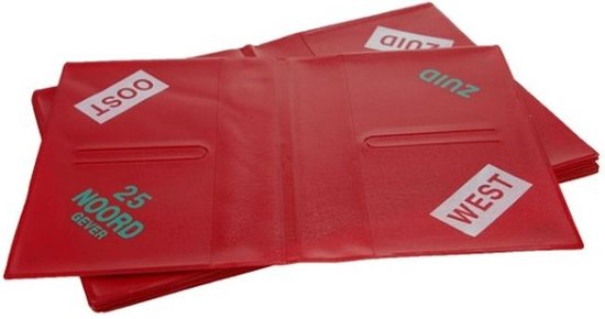 Bridge mapjes ROOD 9-16 (set van 8 mapjes) | Games | bol