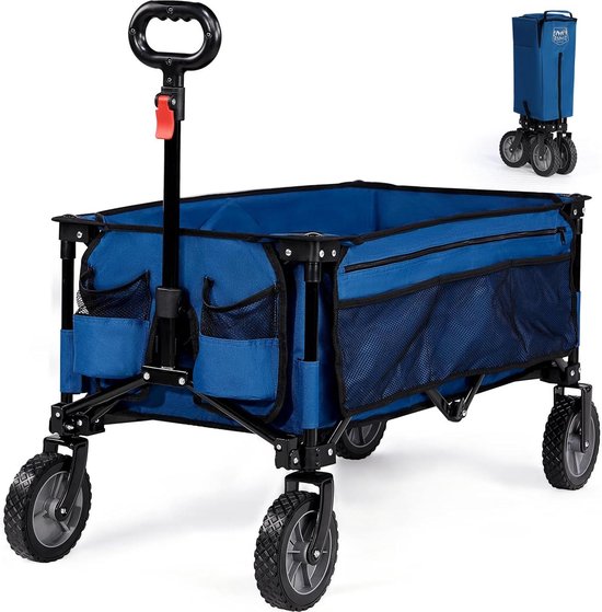 Opvouwbare Transportwagen Bolderkar - Groot Strandwagen voor Alle ...