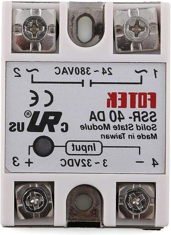 Module de relais statique monophasé SSR-40DA DC V AC , entrée V, pour ...