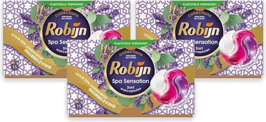 Robijn Color Spa Sensation 3-in-1 Wascapsules - 3 x 15 wasbeurten ...
