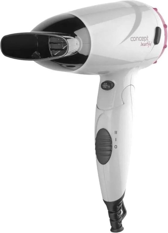Compacte föhn 1500 W met inklapbare handgreep - Perfect voor reizen | bol