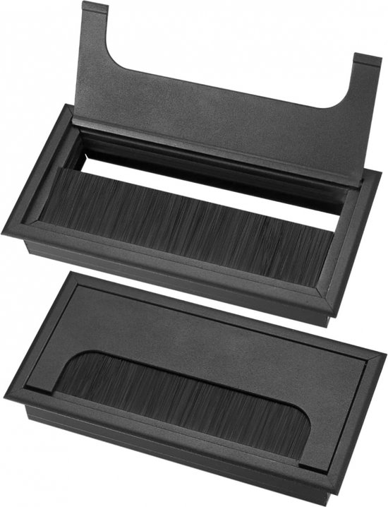Kabeldoorvoer - Kabel Organiser - Kabelgoot Bureau - 2 stuks - 16 x 8 ...