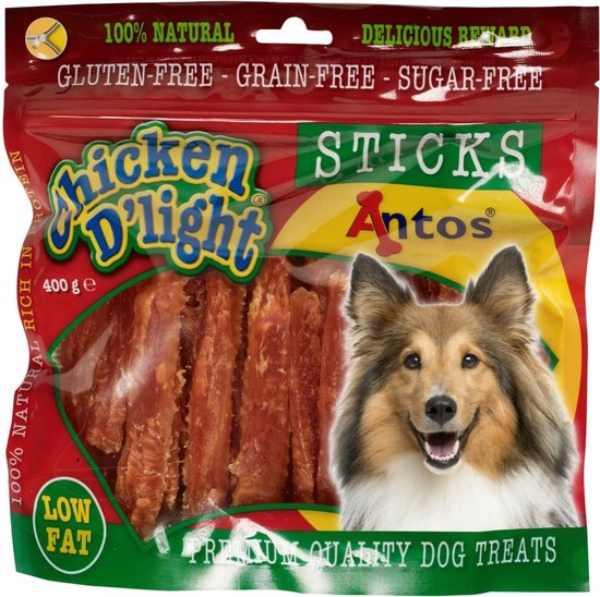 400 Gram Kipsticks Chicken D'light Hondensnacks Natuurlijke Honden ...
