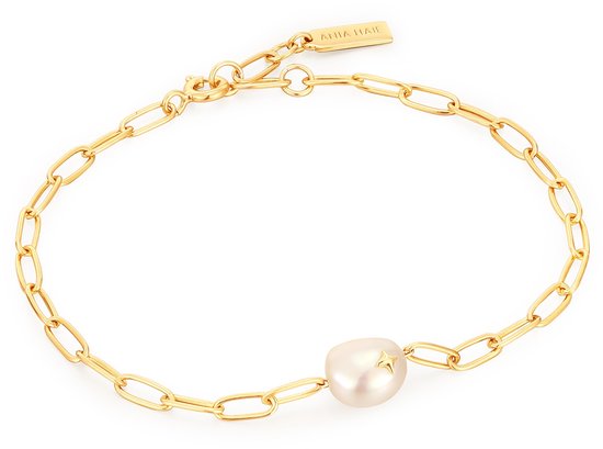 Ania Haie AH B043-03G Pearl Power Dames Armband - Schakelarmband - Sieraad - Zilver -... | bol