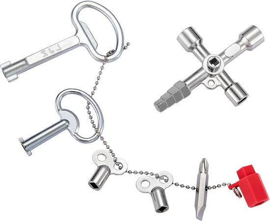 Radiatorsleutel - 7 in 1 voor Meter Box Key Radiator Bleed Key Valve ...