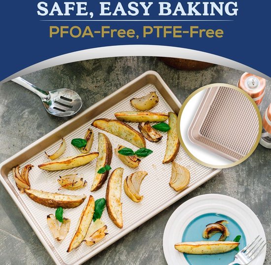 Jelly Roll Baking Pan 10 x 15 - Nonstick Griddle Pan for Baking and ...