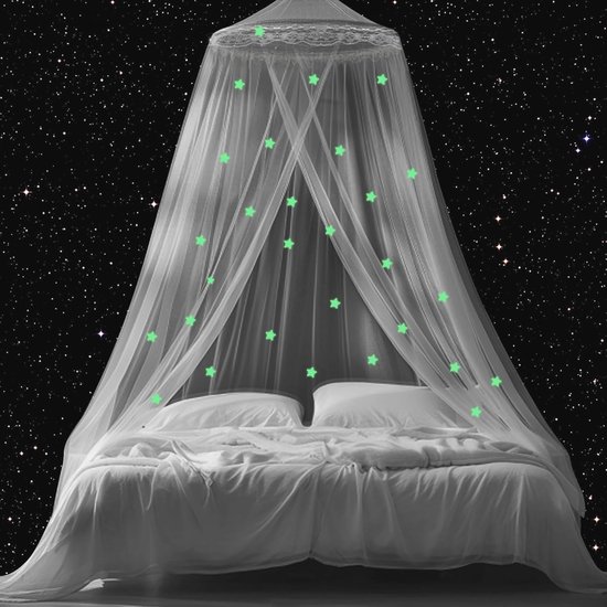 Klamboe voor eenpersoons- en tweepersoonsbedden - Muggennet voor optimale bescherming... | bol