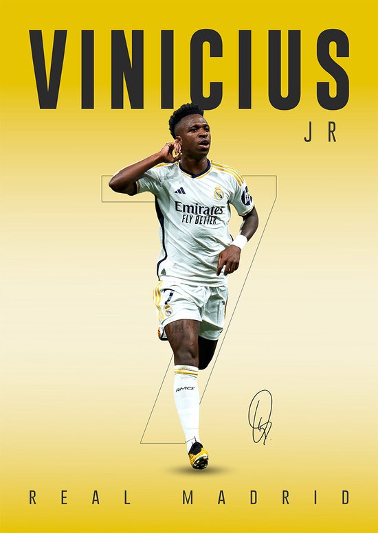 Vinicius Júnior Poster -Star Collection #2 - Real Madrid - 61x91cm (XL ...