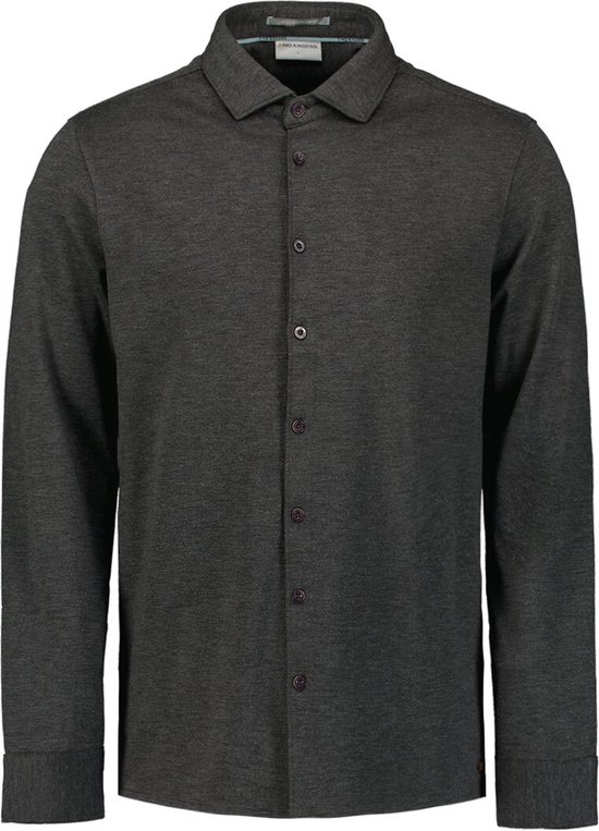 No Excess Mannen Stijlvol Jersey Melange Overhemd Met Stretch - Perfect ...