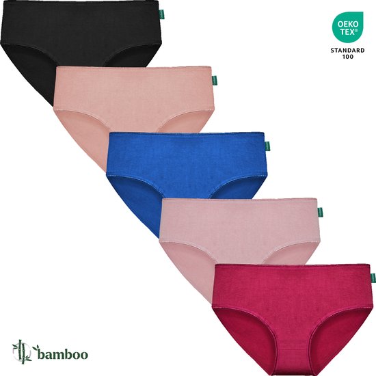 Mini Slip Femme - Uni - Mix de Couleurs - Paquet de 5 - Taille M ...