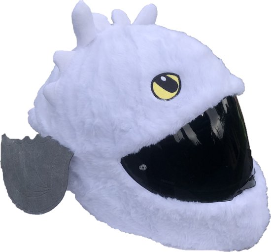 White Dragon - Helmcover - Motor - Scooter - Universeel - Accessoires | bol