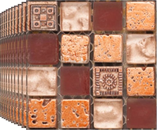 Waterdichte Mozaïek Tegelstickers - 30 Stuks PVC Vinyl Wanddecoratie ...