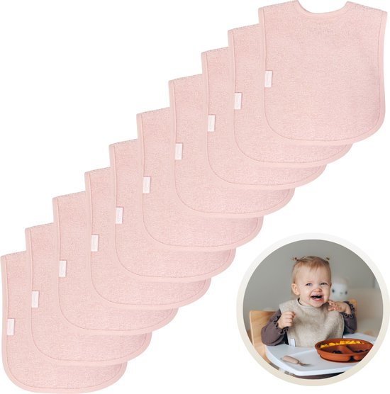 Funnies Slabbetjes 10-Pack | Blush | Set van 10 Stuks | Slab voor ...