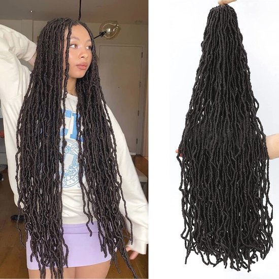 24 Inch Soft Locs Haarkapsel - Gehaakt Haar Extensions voor Dames ...