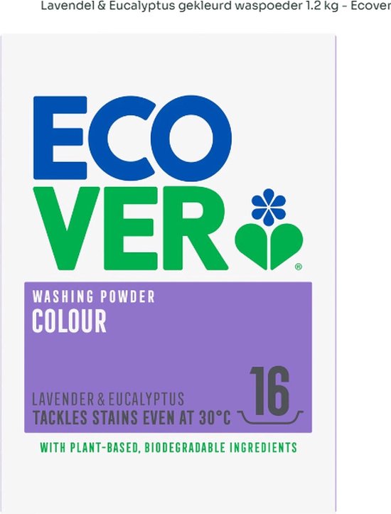Ecover Waspoeder Kleur 16 Wasbeurten 1,2 kilo | bol