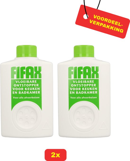 2 x Fifax Ontstopper Universeel Groen 500ml - Voordeelverpakking | bol