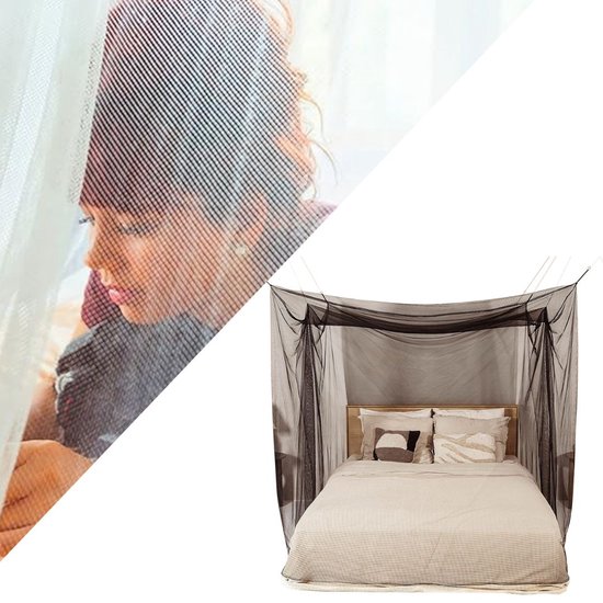 Klamboe 2 Persoons - Klamboes 1 Persoons - Klamboe Baby - Zwart | bol