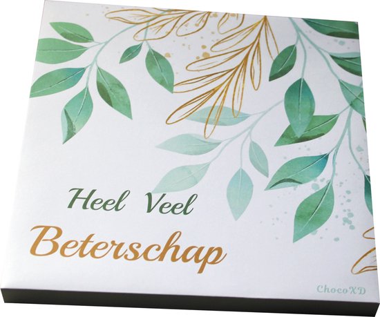 Beterschap chocoladecadeau - Get well soon gift - Handgemaakt cadeau ...