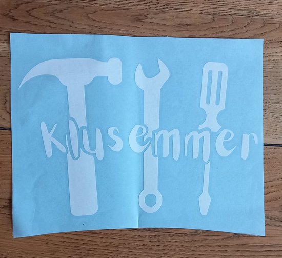 Geef met Geert Klusemmer sticker - Cadeau voor klusser of klushuis ...