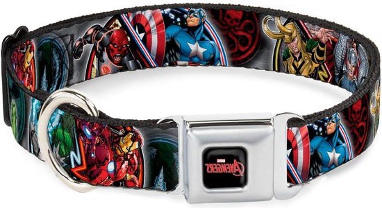 AVD Marvel Avengers Dog Collar - Verstelbare gesp voor honden met ...
