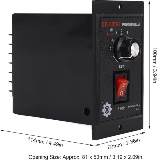 Motor Speed Controller for DC Brush Motor Input 220V AC Output 180V DC (400W) -... | bol
