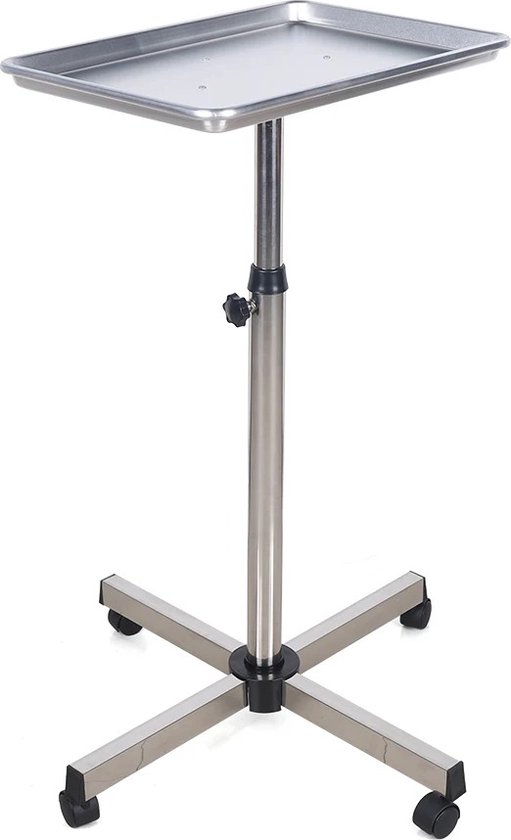 Roxana® Trolley - Rolkar - Hoogte Verstelbaar - Zilver - Medisch ...