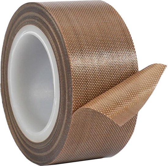 Teflon tape 50 mm x 10 m - dikte 018 mm - hoge temperatuurband voor vacuümmachine -... | bol