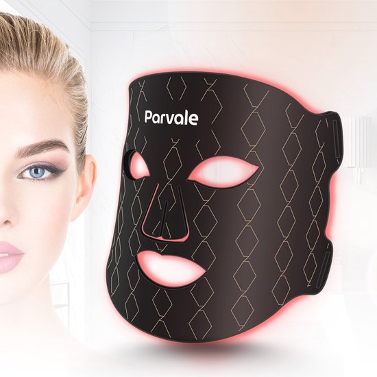 PARVALE™ LED Gezichtsmasker Rood Licht - Led Masker - Infraroodtherapie ...