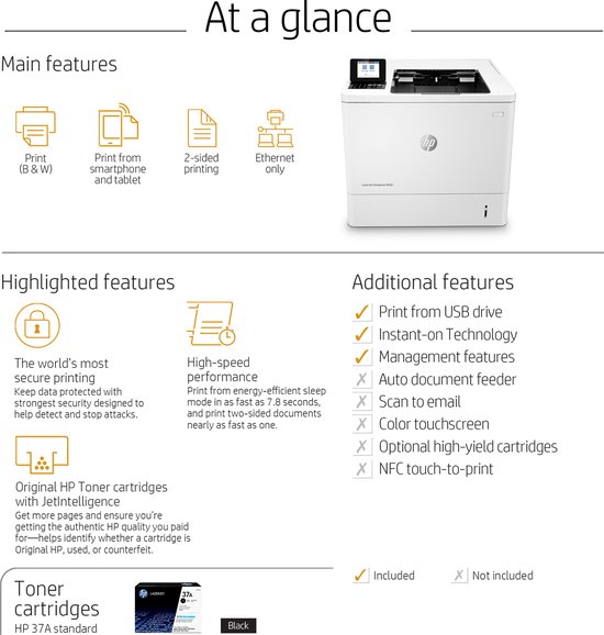 HP LaserJet Enterprise M607dn - Printer | bol