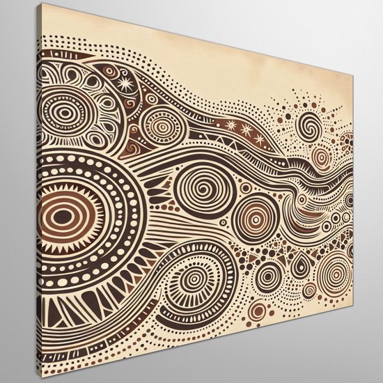 Doodle aboriginal schilderij | Aboriginal Dreams: A Dazzling Fusion of ...