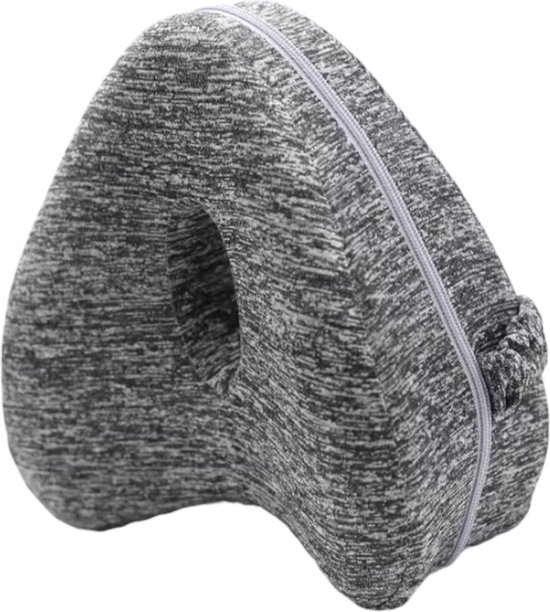 Kniekussen voor in Bed - Grijs - Orthopedisch Kniekussen - Beenkussen ...
