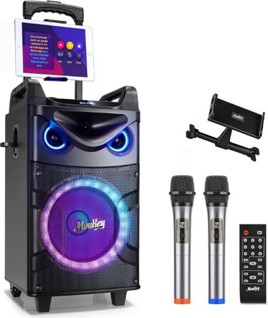 Complete Karaoke Set – Voor Volwassenen – Met 2 Microfoons – Draadloze ...