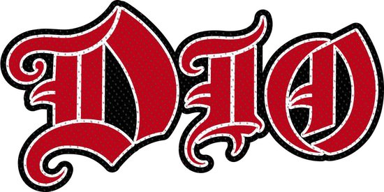 Dio - Logo Cut Out Patch - Rood | bol