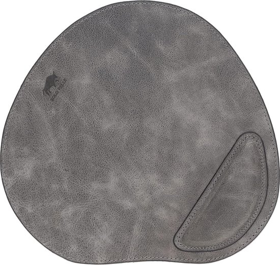 Hoogwaardige lederen muismat met polssteun - echt leer - muismat ...