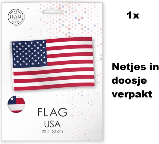 Vlag Amerika 90cm x 150cm - USA Verenigde Staten Landen festival thema ...