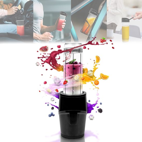 White-Label Smoothie Maker - Blender to go - 570ML - Zwart | bol