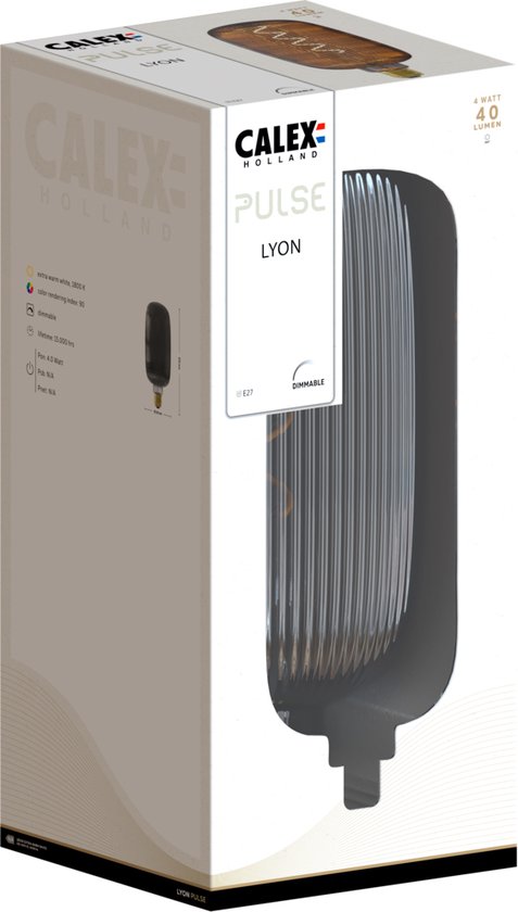 Calex Pulse Lyon LED Lamp - E27 - Filament Lichtbron - Warm Wit Licht ...