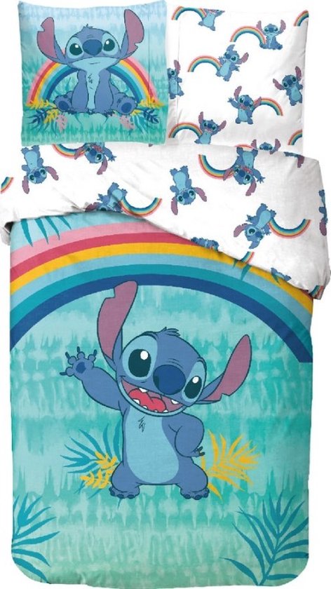 Lilo en Stitch Dekbedovertrek - Eenpersoons dekbed 140x200 cm - 100% ...