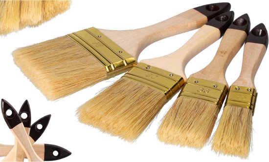 Set Van 3 Professionele Kwasten (25/36/50 Mm) | Universeel Voor Verf En ...