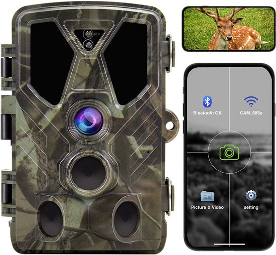 Wild Camera met nachtzicht - Wild life Camera - 4K recording - 0.2 ...