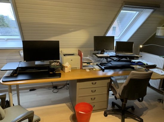 Worktrainer - UPdesk Cross - Elektrische bediening - Hoogte 12 - 50,5 ...
